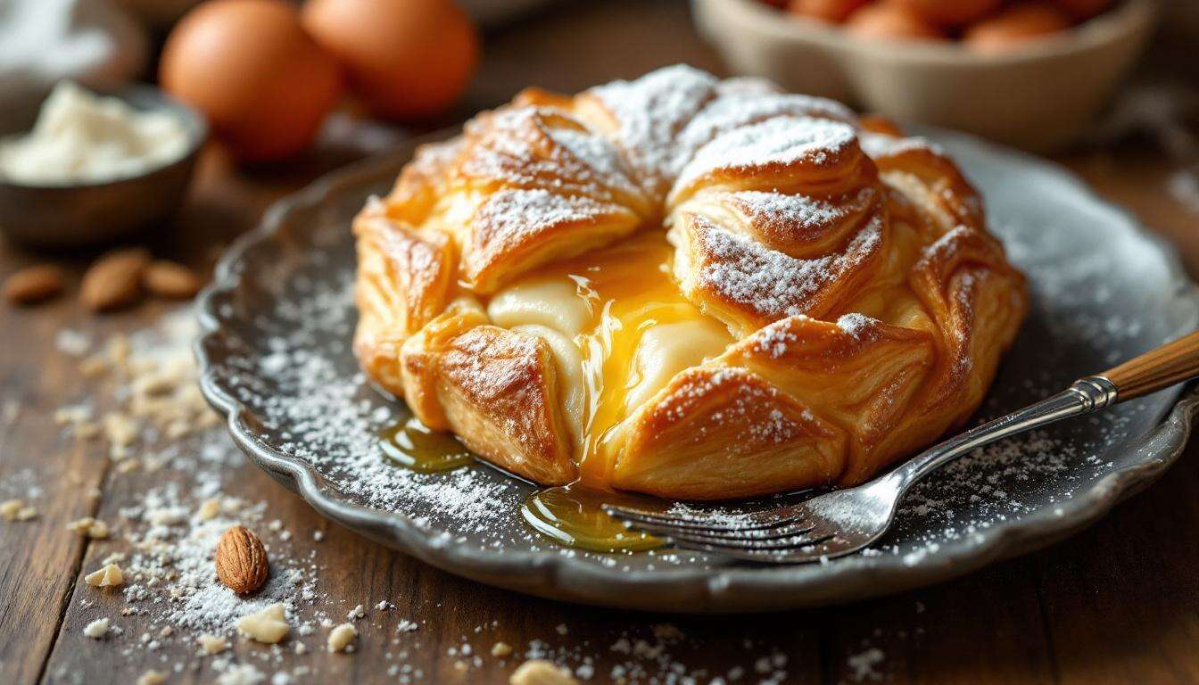 La galette des rois frangipane de Cyril Lignac : un feuilletage doré ...